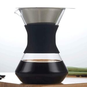 Pour Over Coffee Maker with Dripper Filter 34 Ounce/ 1000ml Glass Coffee Brewer