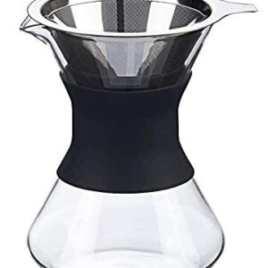 Pour Over Coffee Maker with Dripper Filter 34 Ounce/ 1000ml Glass Coffee Brewer