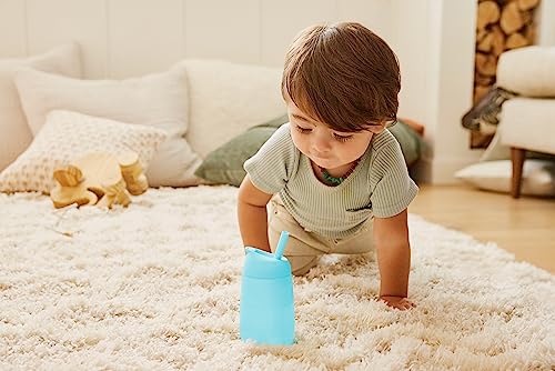 Munchkin® Simple Clean™ Toddler Sippy Cup with Easy Clean Straw, 10 Ounce, 2 Pack, Blue/Green