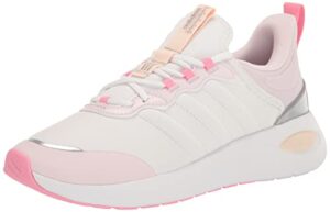 adidas women's puremotion super running shoe, ftwr white/ftwr white/almost pink, 7.5