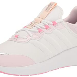 adidas Women's Puremotion Super Running Shoe, FTWR White/FTWR White/Almost Pink, 7.5