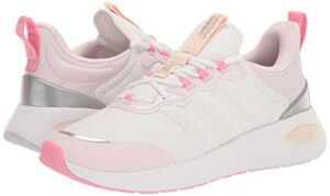 adidas Women's Puremotion Super Running Shoe, FTWR White/FTWR White/Almost Pink, 7.5