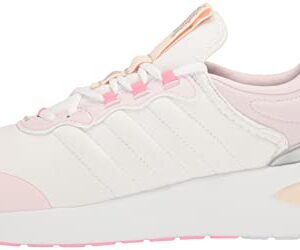 adidas Women's Puremotion Super Running Shoe, FTWR White/FTWR White/Almost Pink, 7.5