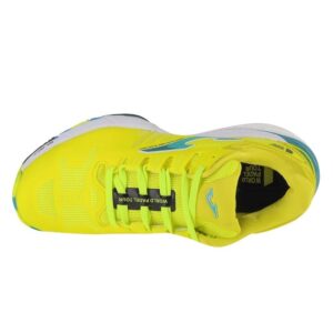 Joma Padel Tennis Shoes for Women Slam Lady 2209, World Padel Tour Clay – Comfortable, Light for Training and Competition (Lemon Fluor/Turquoise)