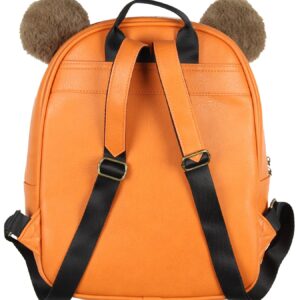 Bioworld Star Wars Backpack Ewok 3D Ears Faux Leather Mini Backpack Pin Display Miniature Backpack