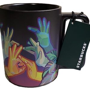 Starbucks American Sign Language ASL Hand Movements Coffee Mug, 12 Oz