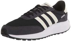 adidas women's 70s running shoe, black/off white/carbon, 7.5