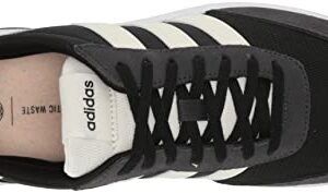 adidas Women's 70s Running Shoe, Black/Off White/Carbon, 7.5