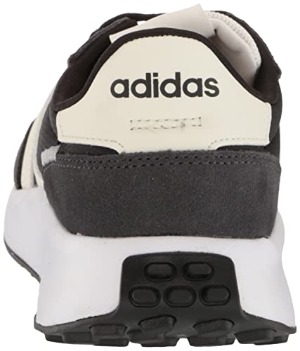 adidas Women's 70s Running Shoe, Black/Off White/Carbon, 7.5