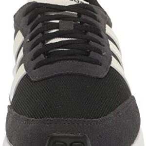 adidas Women's 70s Running Shoe, Black/Off White/Carbon, 7.5