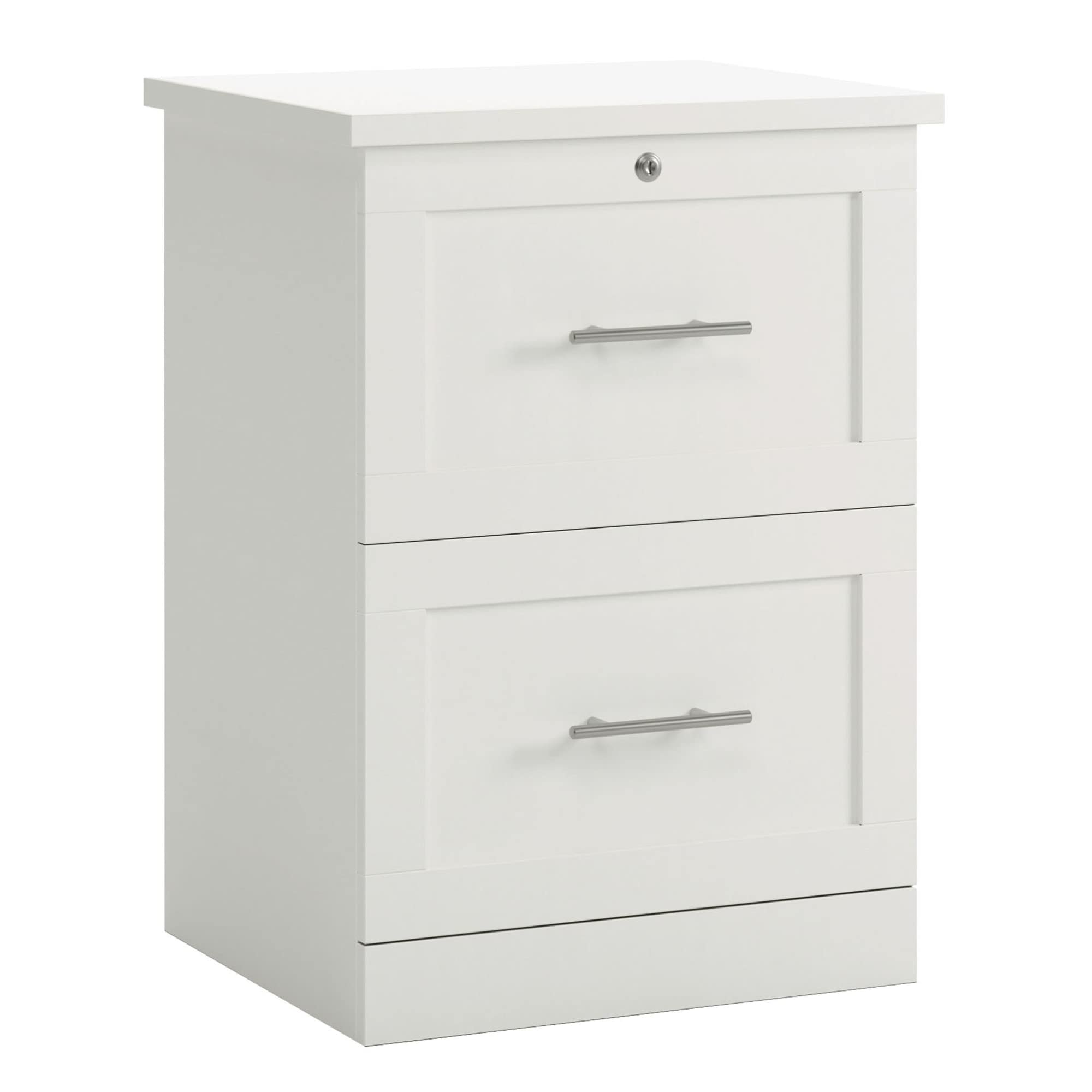 Realspace® 17" D Vertical 2-Drawer File Cabinet, White