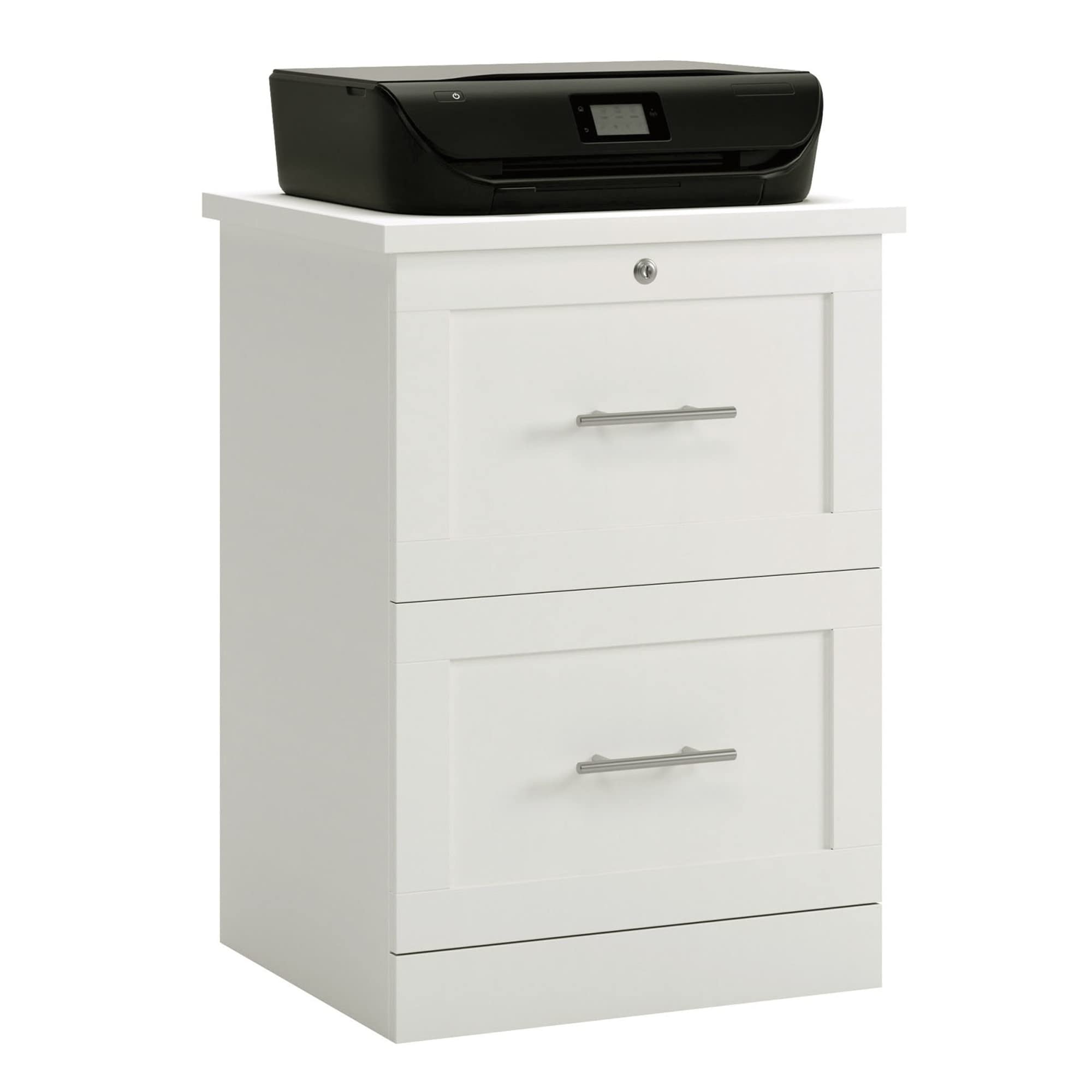 Realspace® 17" D Vertical 2-Drawer File Cabinet, White