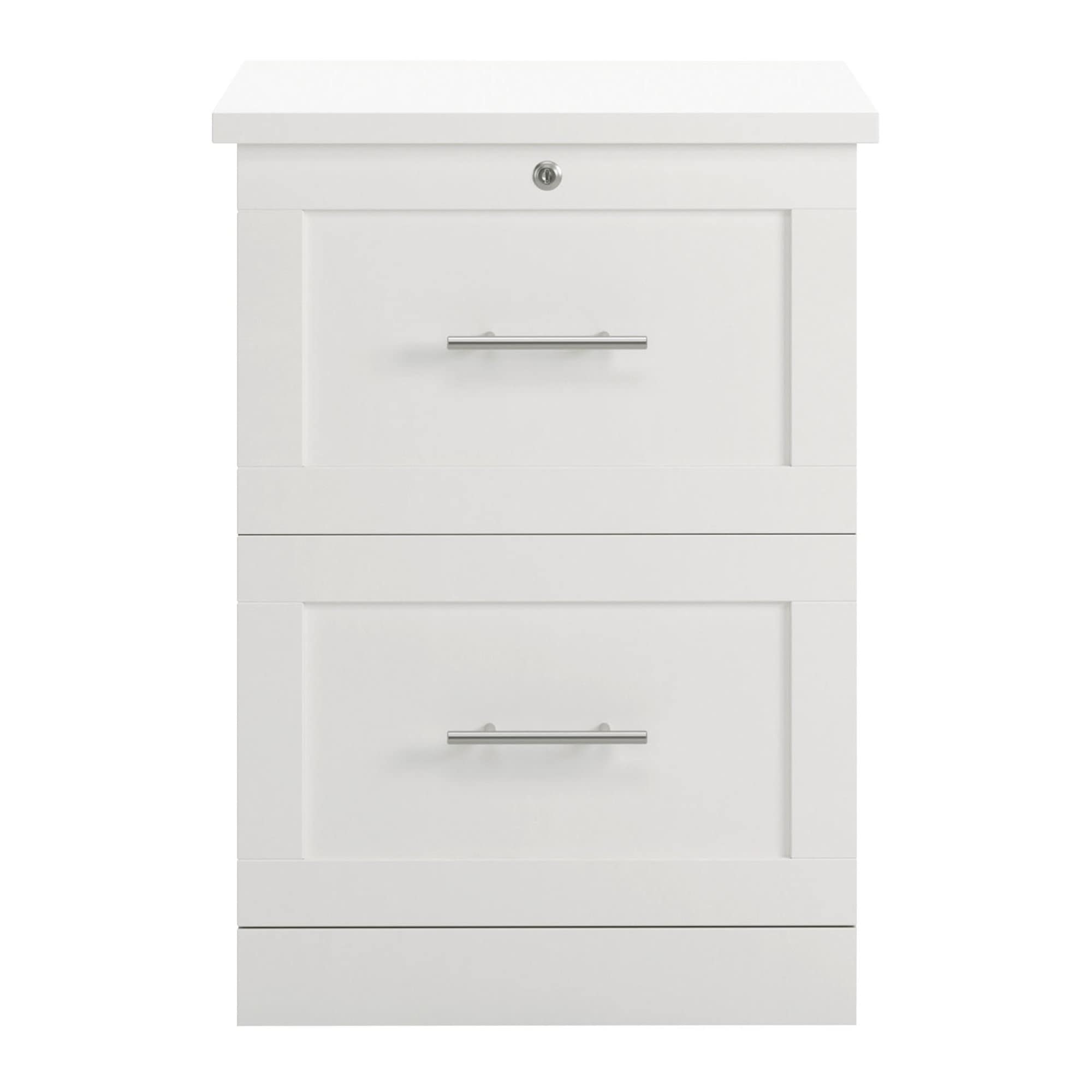 Realspace® 17" D Vertical 2-Drawer File Cabinet, White