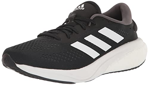 adidas Men's Supernova 2 Running Shoe, Black/White/Grey, 10