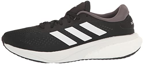 adidas Men's Supernova 2 Running Shoe, Black/White/Grey, 10