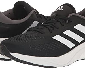 adidas Men's Supernova 2 Running Shoe, Black/White/Grey, 10