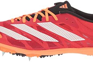 adidas Unisex Adizero XCS Track and Field Shoe, Vivid Red/White/Beam Orange, 13 US Men