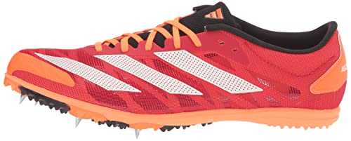 adidas Unisex Adizero XCS Track and Field Shoe, Vivid Red/White/Beam Orange, 13 US Men