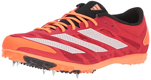 adidas Unisex Adizero XCS Track and Field Shoe, Vivid Red/White/Beam Orange, 13 US Men