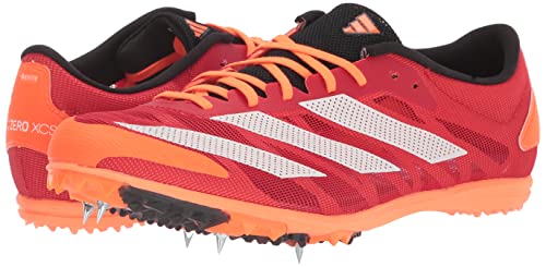 adidas Unisex Adizero XCS Track and Field Shoe, Vivid Red/White/Beam Orange, 13 US Men