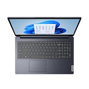 Lenovo 2023 Newest Ideapad Premium Laptop: 15.6" FHD Display, 4-Core Intel Pentium N6000, 4GB RAM, 128GB SSD, 1-Year Office 365 Personal, UHD Graphics, WiFi6, Bluetooth, DolbyAudio, Win11S, TF