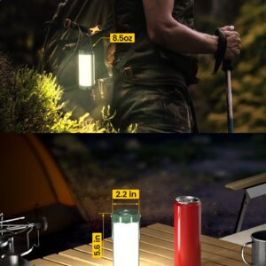 Glocusent Survival Camping Lantern, 106LED with 5 Brightness, Up to 1200LM, 3 Modes & SOS, Rechargeable for 80hrs, IP68 Waterproof, Small & Light, Emergency Light for Blackout, Hurricane, Hiking