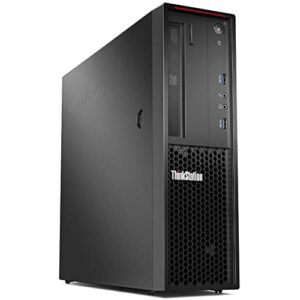 lenovo thinkstation p320 small form desktop, intel i7 7700 3.6ghz, 32gb ddr4, 1tb ssd hard drive, dvd-rom, windows 10 pro (renewed)