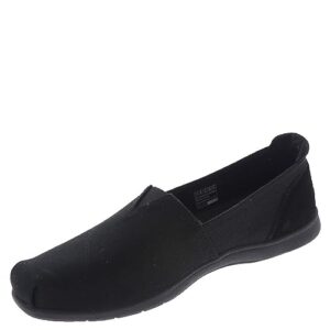 skechers plush arch fit black/black 6 b (m)