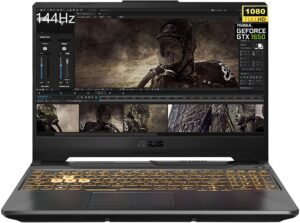 asus tuf f15 144hz gaming laptop, 15.6" fhd, intel core i5-10300h, 32gb ram, 1tb ssd+1tb hdd, nvidia geforce gtx 1650, rgb backlit keyboard,windows 10 home