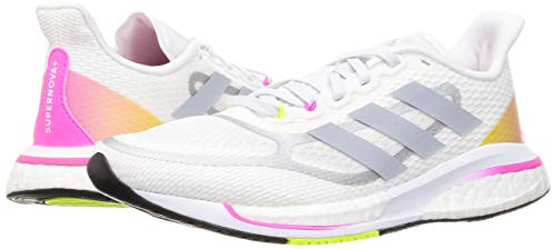 Adidas Supernova + Womens Running Trainers Sneakers (UK 6.5 US 8 EU 40, White Grey FX6700)