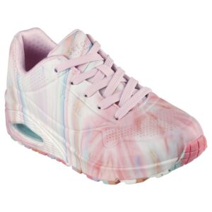 Skechers Women's UNO-Like Water Sneaker, Pink/Mulit, 8