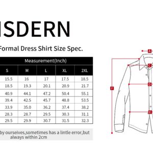 HISDERN Men's Satin Green Dress Shirts Shiny Emerald Luxury Button Down Shirt Casual Fashion Long Sleeve Floral Shirts Tuxedo Party Prom Night Club