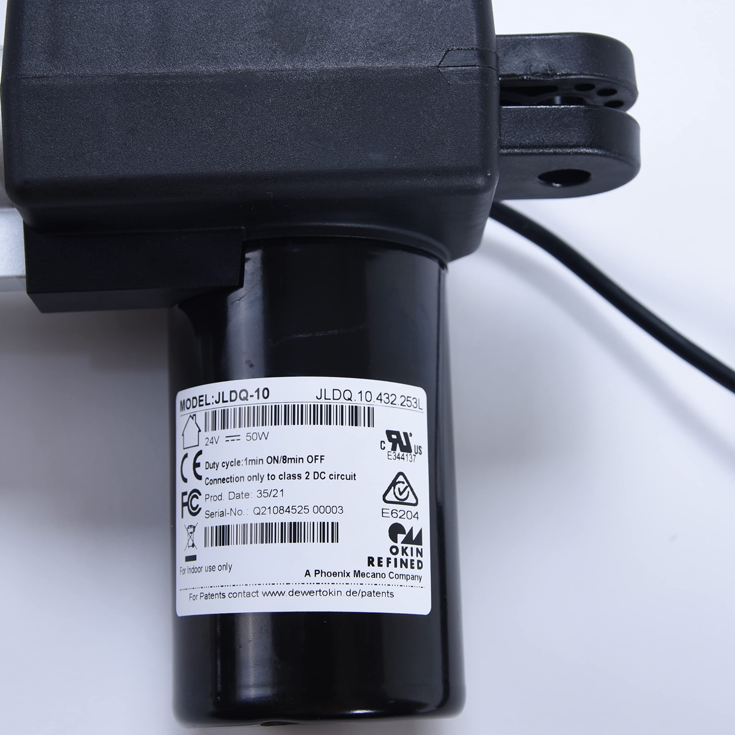 Okin Actuator Model JLDQ.10.432.253L for Recliner Bed Motor Replacement, Lift Chair Motor Replacement for JLDQ.10.432.253A/10.432.253C/10.432.253D/10.432.253E/10.432.253M