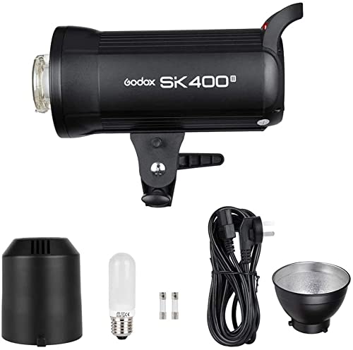 Godox 2* SK400ii 800Ws Studio Strobe Flash Lighting Kit:2 Pack SK400II Monolight with Bowens Mount for Photography and Studio Video Shooting with Light Stand,Softbox,Umbrella,Reflector,Barn Door...