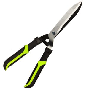 yrtsh hedge clippers shears hedge shears for trimming borders, garden tools hedge clippers, bush cutters trimmer with sharp wavy blades, garden shears for hedges (19 inch)