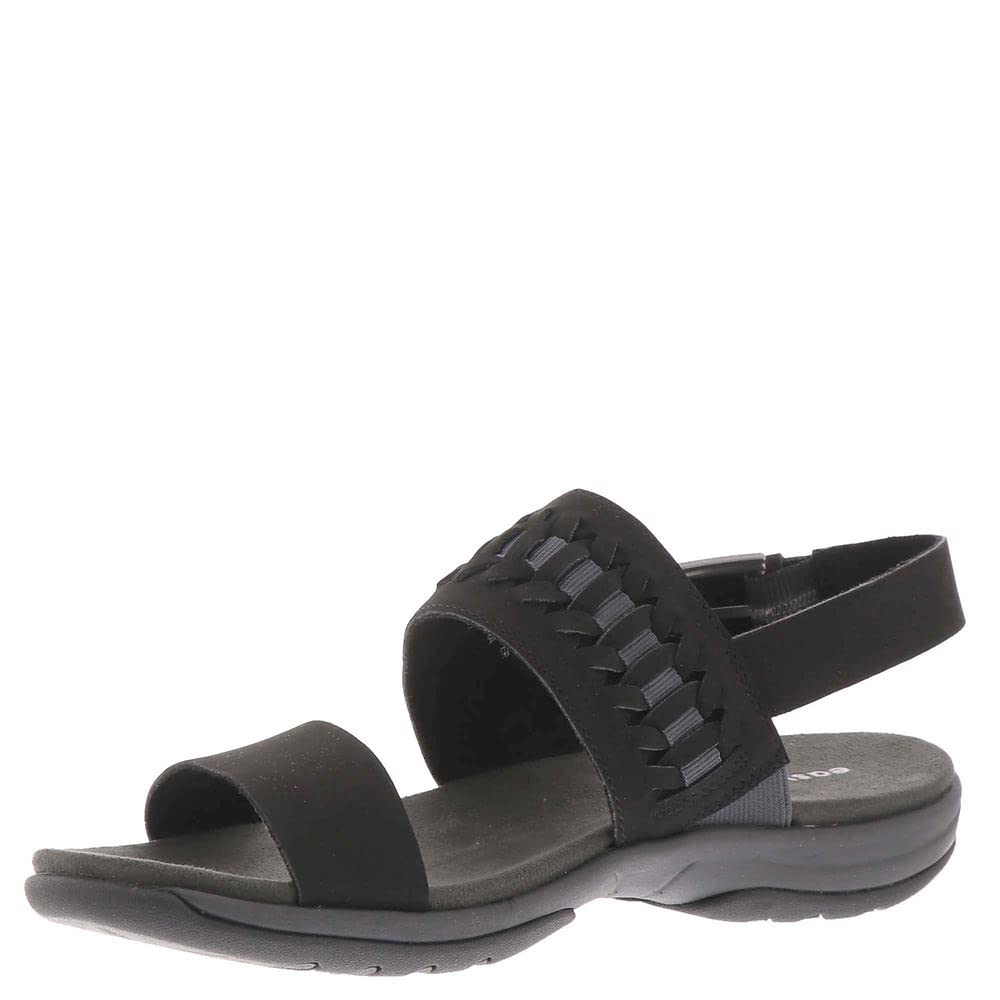 Easy Spirit Women's SAPHYRE3 Sandal, Black 001, 7 Wide