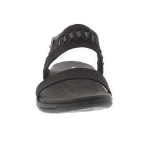 Easy Spirit Women's SAPHYRE3 Sandal, Black 001, 7 Wide