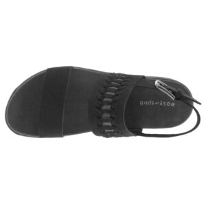 Easy Spirit Women's SAPHYRE3 Sandal, Black 001, 7 Wide