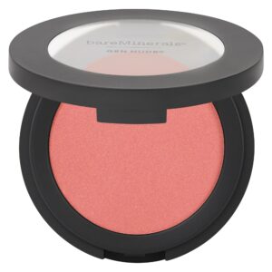 bareminerals gen nude powder blush, mineral-based pressed powder blush, all day wear, buildable coverage, matte soft focus finish, talc-free, vegan