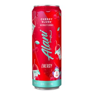 Alani Nu CHERRY SLUSH Sugar Free, Low Calorie Energy Drinks | 200mg Caffeine | Pre Workout Performance with Antioxidants | Biotin B Vitamins | Zero Sugar | 10 Calories | 12 Fl Oz Cans (12 Pack)