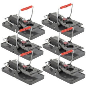 victor m393ssr power-kill easy set mouse trap - 6 reusable mouse traps