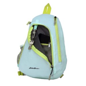 Eddie Bauer Ripstop 8L Shoulder Sling Pack with Padded Air-Mesh Adjustable Crossbody Strap, Light Aqua, One Size