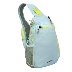 Eddie Bauer Ripstop 8L Shoulder Sling Pack with Padded Air-Mesh Adjustable Crossbody Strap, Light Aqua, One Size