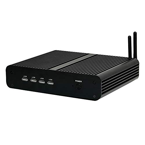 HUNSN 4K Fanless Mini PC, Desktop Computer, Server, Intel Core 11th Gen I7 1165G7, Windows 11 pro or Linux Ubuntu, BM14, DP, HDMI, LAN, 64G RAM DDR4, 1TB NVME SSD