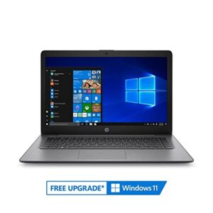 HP Stream 14" HD Display, Intel Celeron N4000 Dual-Core, 4GB DDR4 Memory, 192GB Storage (64GB eMMC+128GB TGC SD Card), HDMI, WiFi,Webcam, Bluetooth, 1-Year Microsoft 365, Win10 S, Brilliant Black