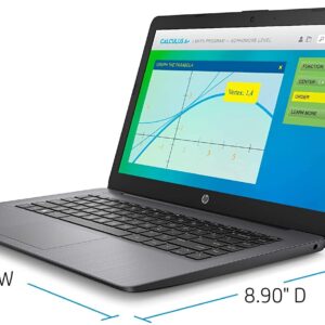 HP Stream 14" HD Display, Intel Celeron N4000 Dual-Core, 4GB DDR4 Memory, 192GB Storage (64GB eMMC+128GB TGC SD Card), HDMI, WiFi,Webcam, Bluetooth, 1-Year Microsoft 365, Win10 S, Brilliant Black