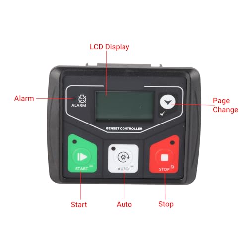 Generator Control Module, DC30D Automatic Genset Controller Panel High Resolution Intelligent Generator Set Controller