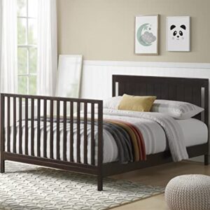 Oxford Baby Lazio Full-Size Bed Conversion Kit, Espresso Brown, GreenGuard Gold Certified