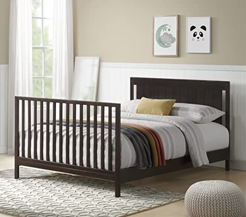 Oxford Baby Lazio Full-Size Bed Conversion Kit, Espresso Brown, GreenGuard Gold Certified