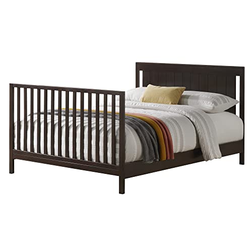 Oxford Baby Lazio Full-Size Bed Conversion Kit, Espresso Brown, GreenGuard Gold Certified